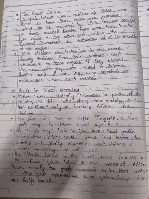 Class 9th cbse history lesson Nazism and the rise of Hitler notes ...