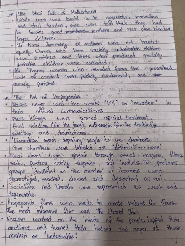 Class 9th cbse history lesson Nazism and the rise of Hitler notes ...